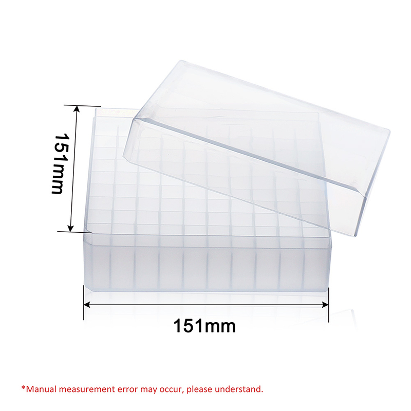 Labvida 6pcs of Plastic Freezing Storage Boxes, 100 Holes, PP Material ...